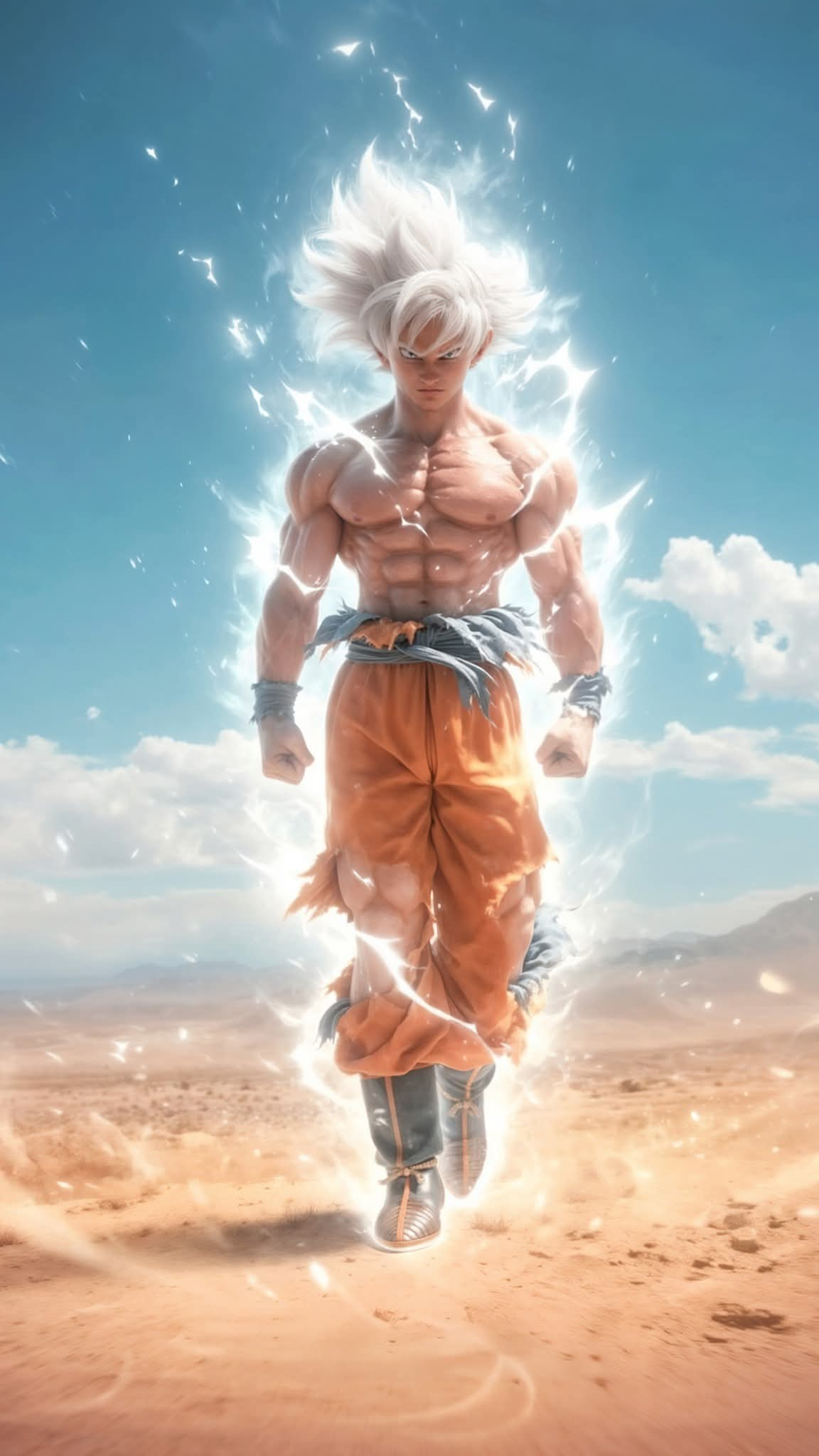 Goku, walking towards the came | ReelMind | ReelMind